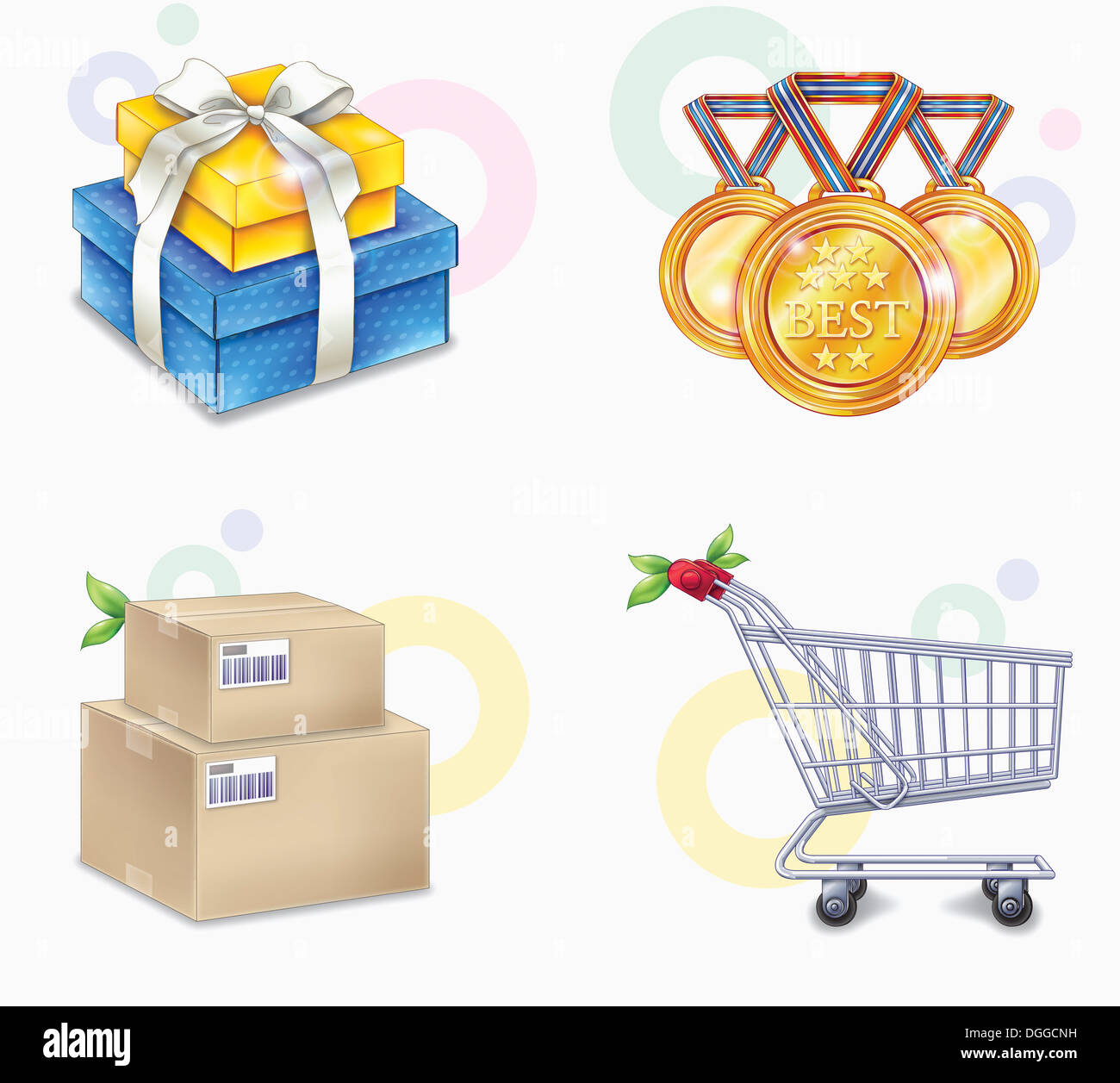 images of different type of icons Stock Photo - Alamy
