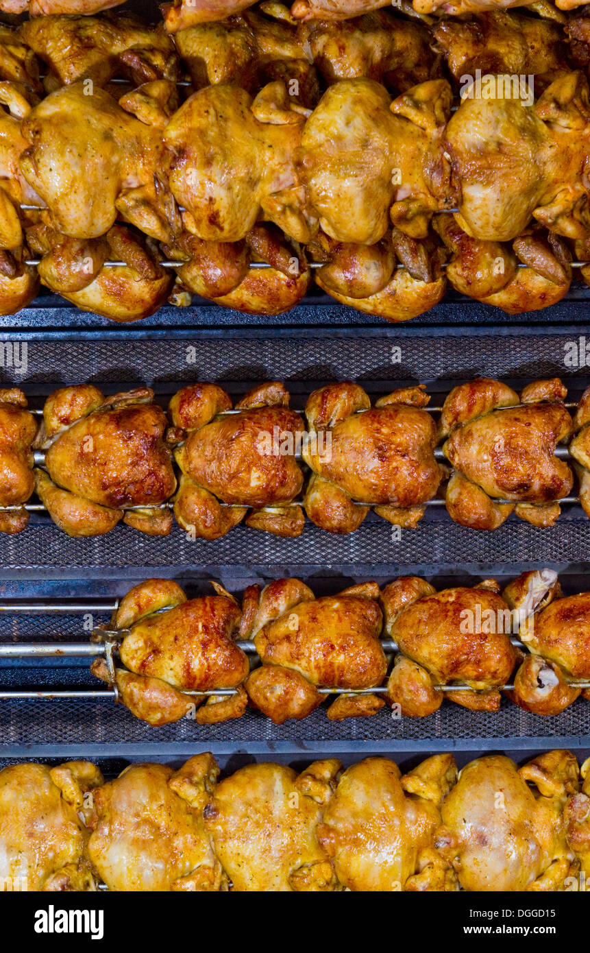 Roast chicken, Dresden, Saxony Stock Photo - Alamy