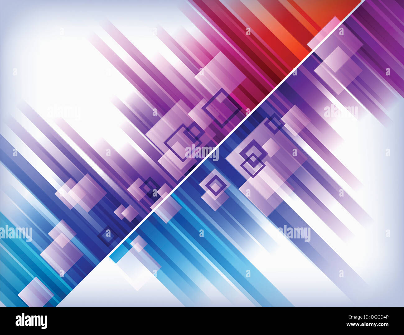 an illustration of red and blue lines Stock Photo - Alamy