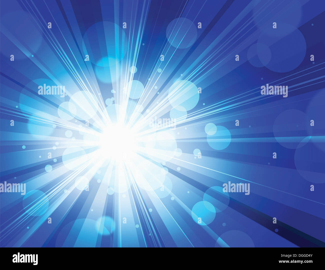 an illustration of blue shapes Stock Photo - Alamy