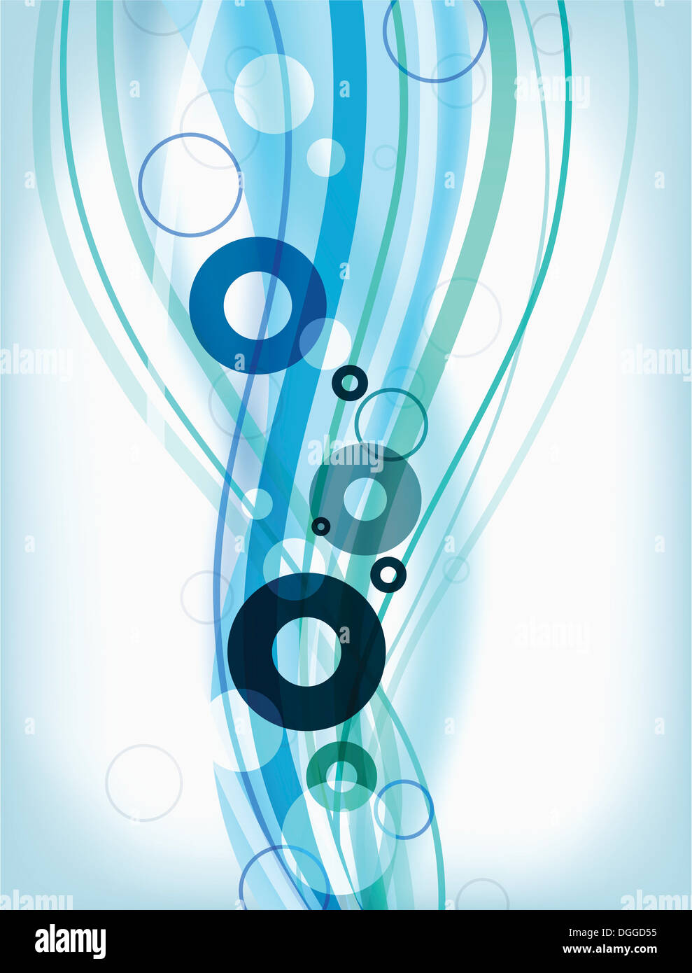 an illustration of blue shapes Stock Photo - Alamy