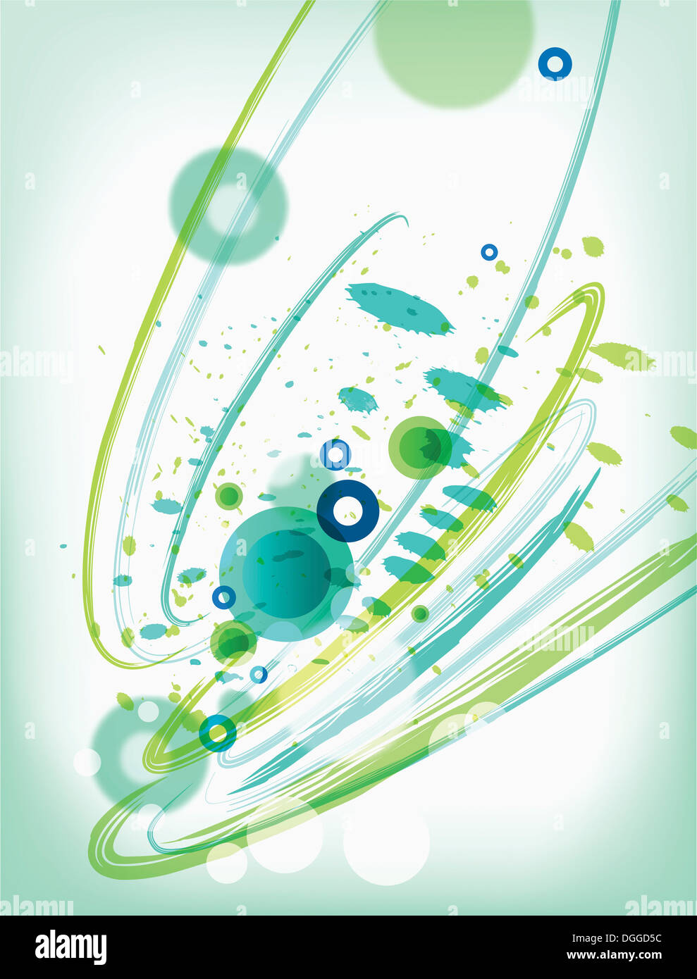 an illustration of blue and green shapes Stock Photo - Alamy