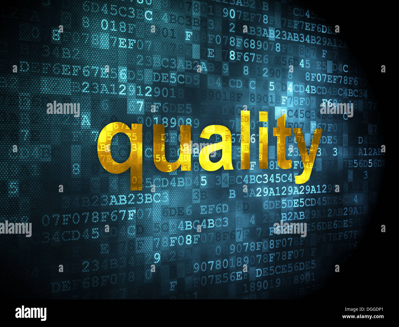 Marketing concept: Quality on digital background Stock Photo - Alamy