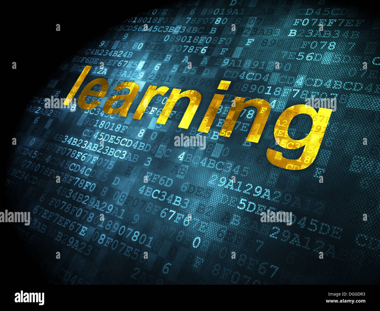 Education concept: Learning on digital background Stock Photo - Alamy