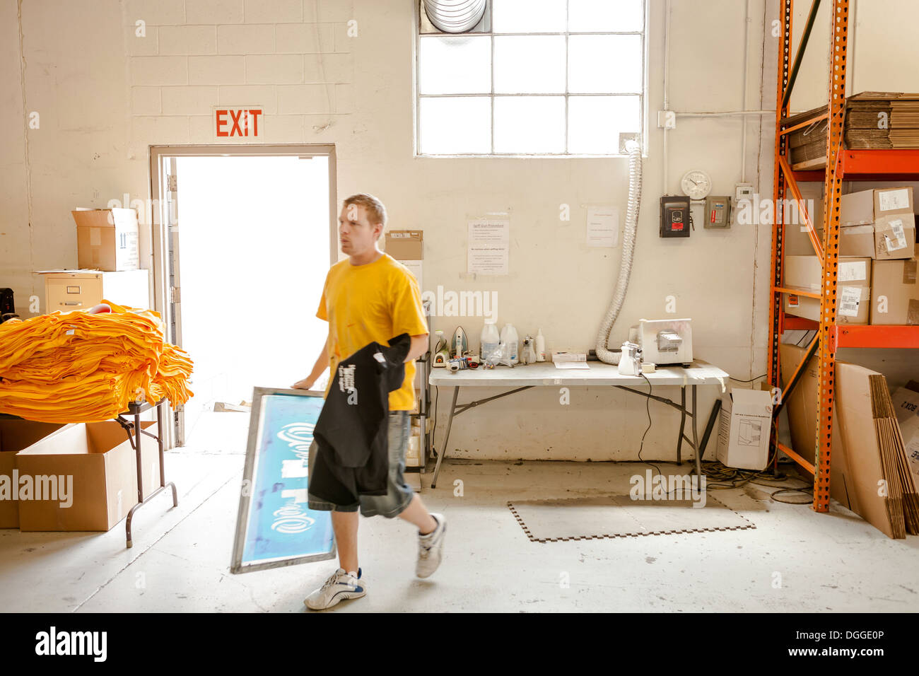 Man carrying frame hi-res stock photography and images - Alamy