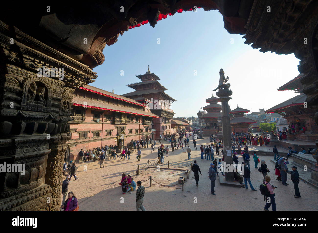 Hindu Temples and Buddhist monuments on Patan Durbar Square, Patan ...