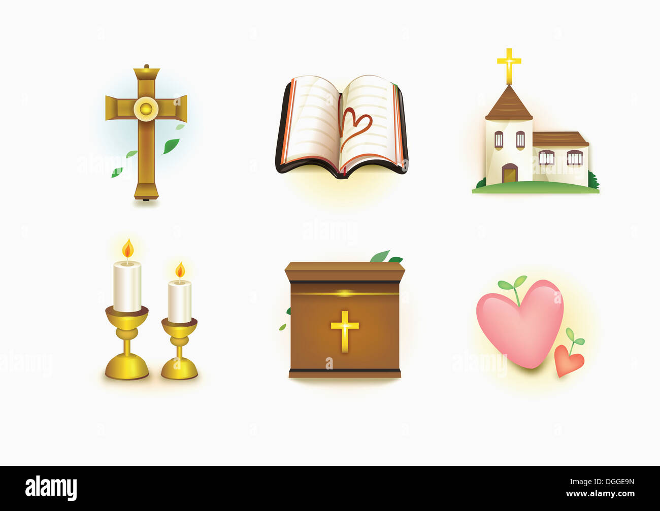 a set of religious icons Stock Photo - Alamy