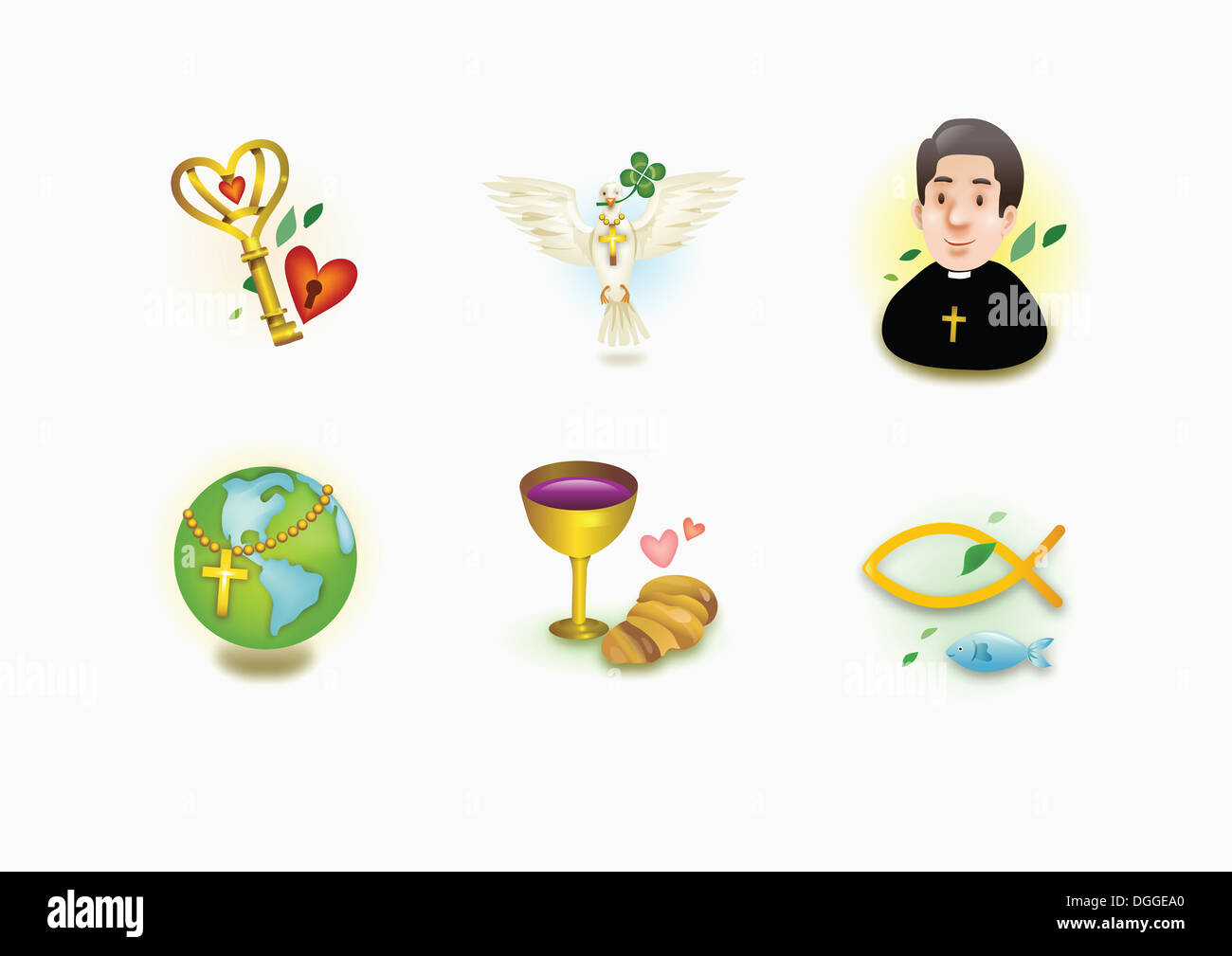 a set of religious icons Stock Photo - Alamy