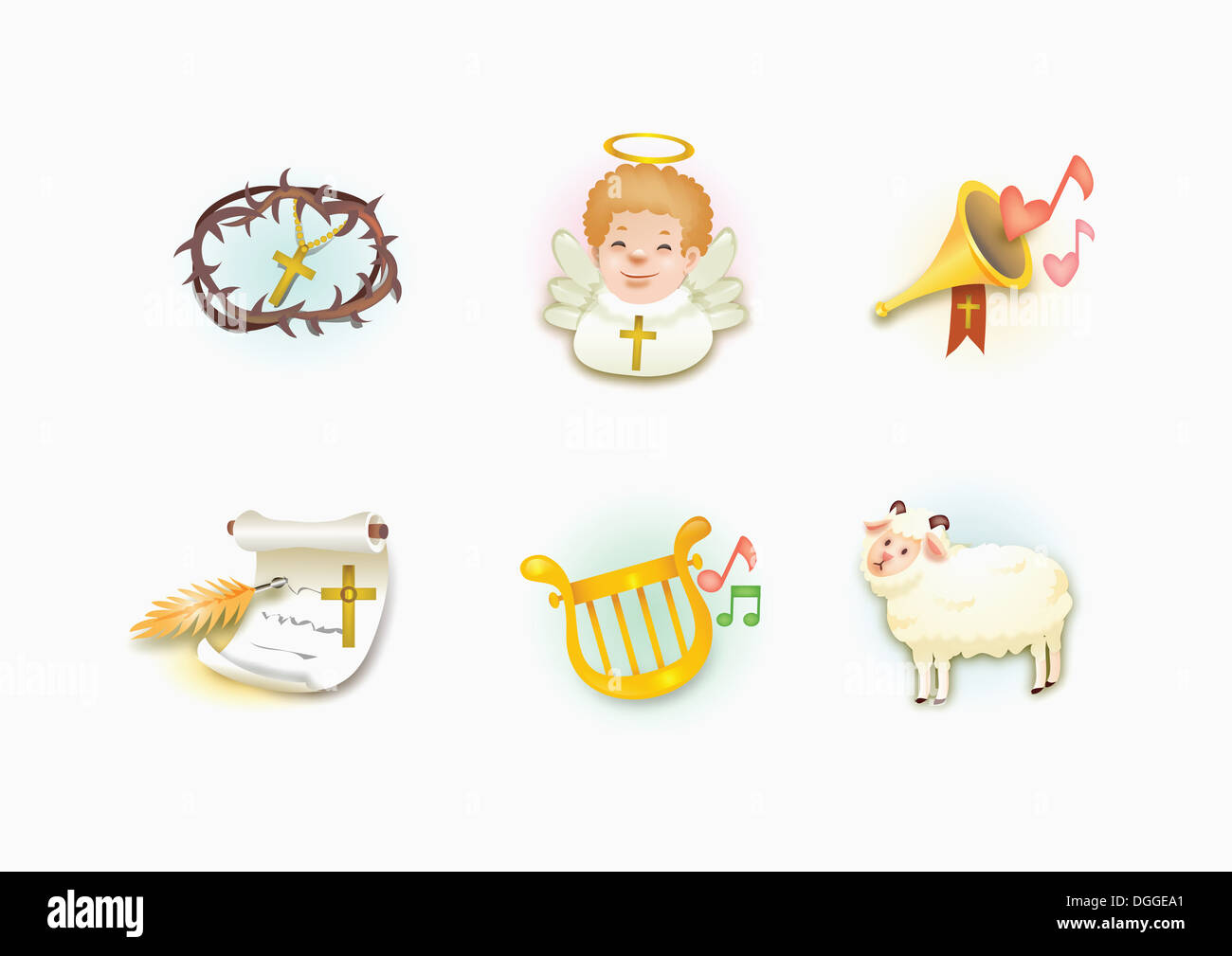a set of religious icons Stock Photo - Alamy