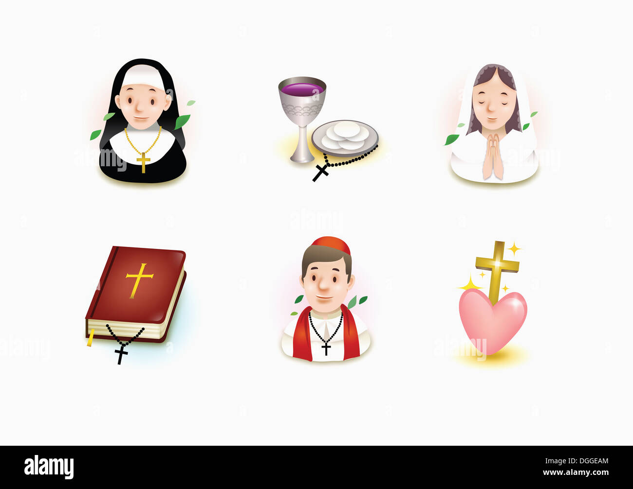 a set of religious icons Stock Photo - Alamy