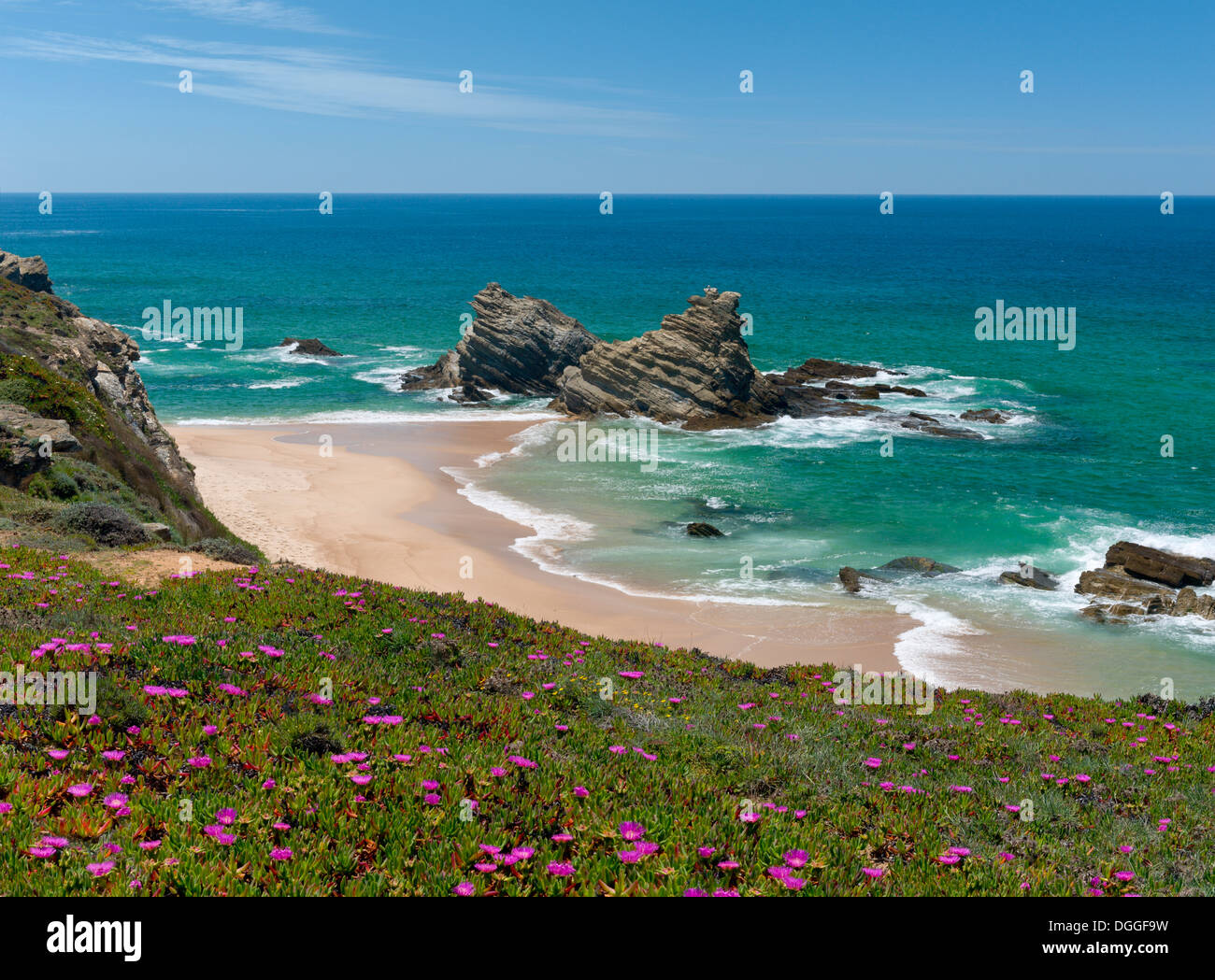 Praia do Samoqueira, Porto Covo, Costa Vicentina, Alentejo, Portugal ...