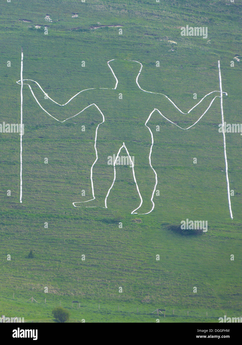 The Long Man of Wilmington is a large hill figure located on the South ...