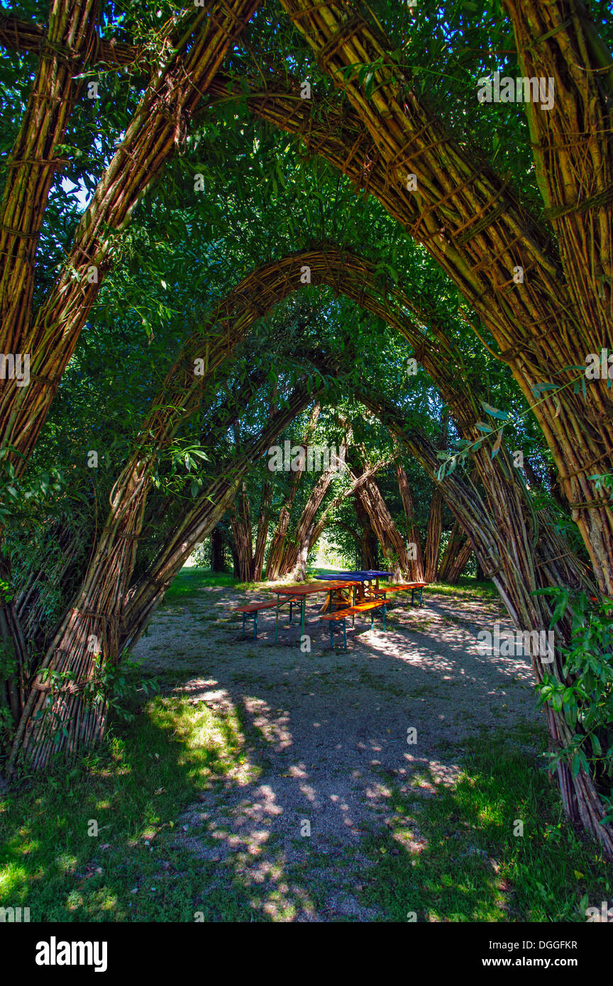 Schlepzig Willow Cathedral, designed by Marcel Kalberer, Spreewald ...