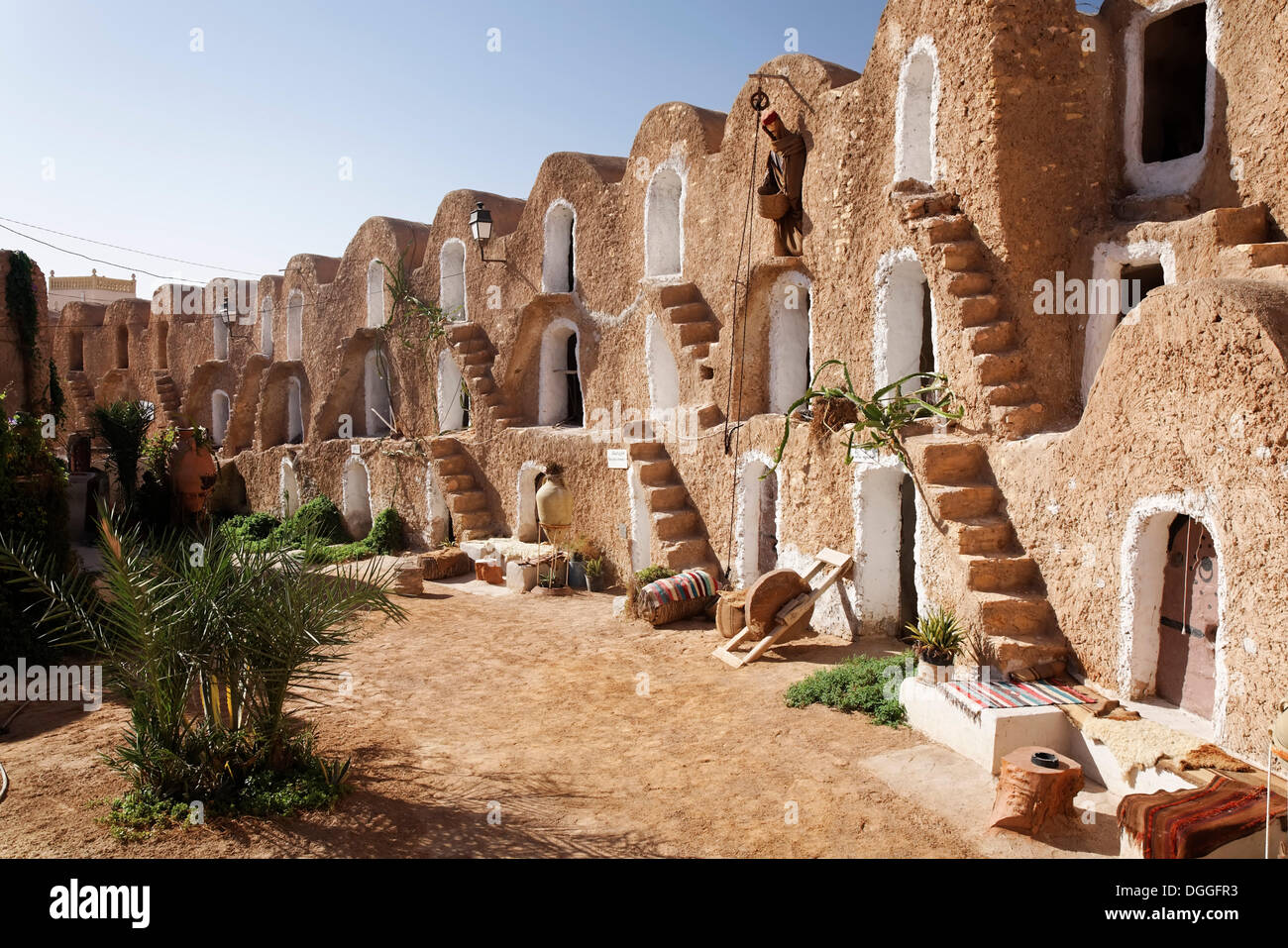 Ksar Berber village with ghofas, storerooms, open-air museum in ...