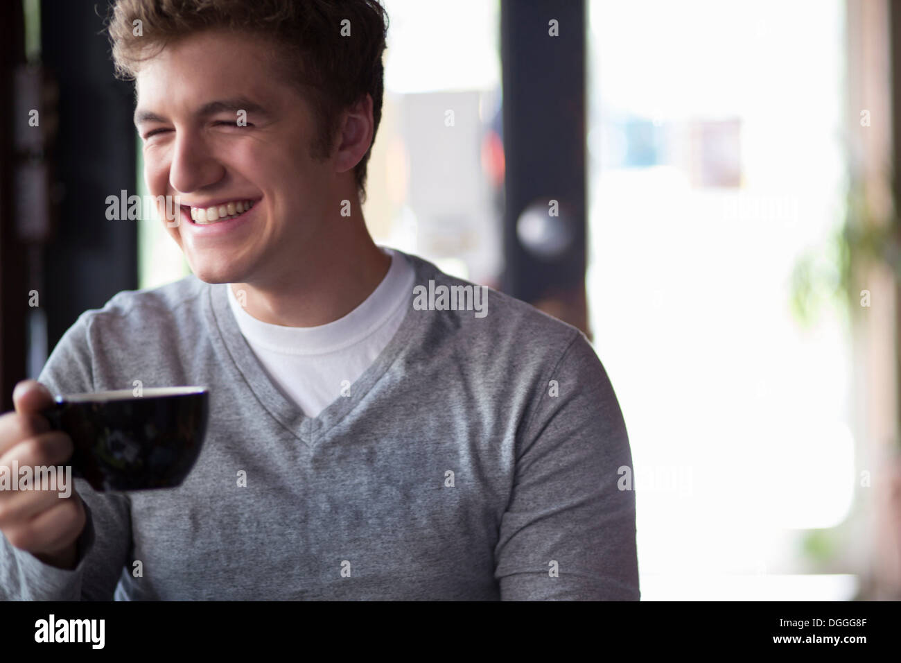 Man holding teacup hi-res stock photography and images - Alamy