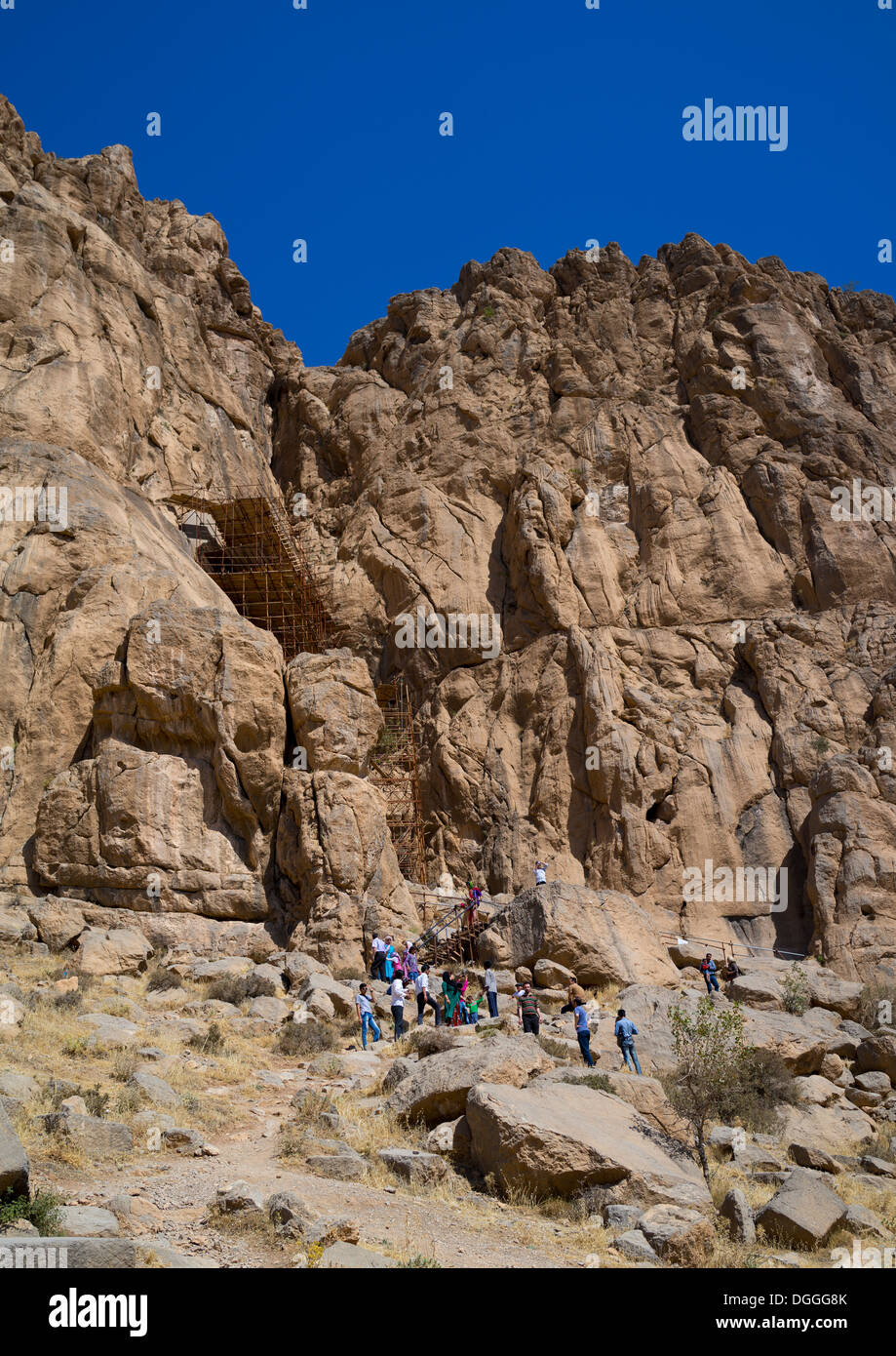 Bisotun Unesco World Heritage Site, Iran Stock Photo - Alamy