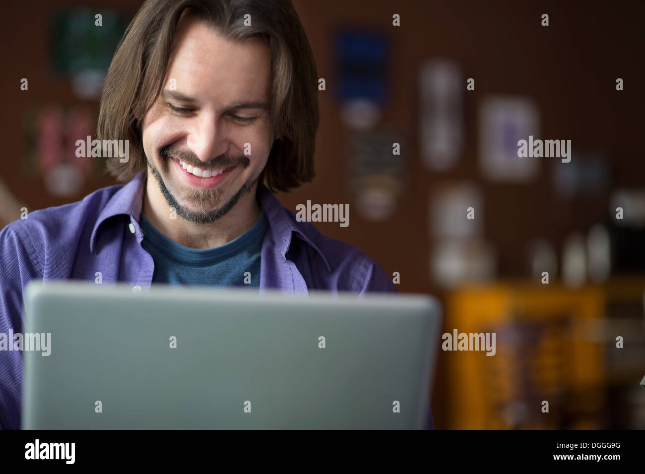 Man in front of cafe hi-res stock photography and images - Alamy