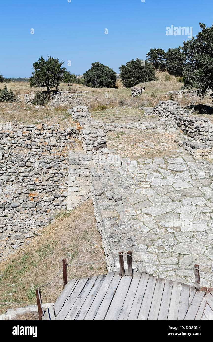 Ruins of Troy, Truva, Canakkale, Marmara, Turkey, Asia Stock Photo - Alamy