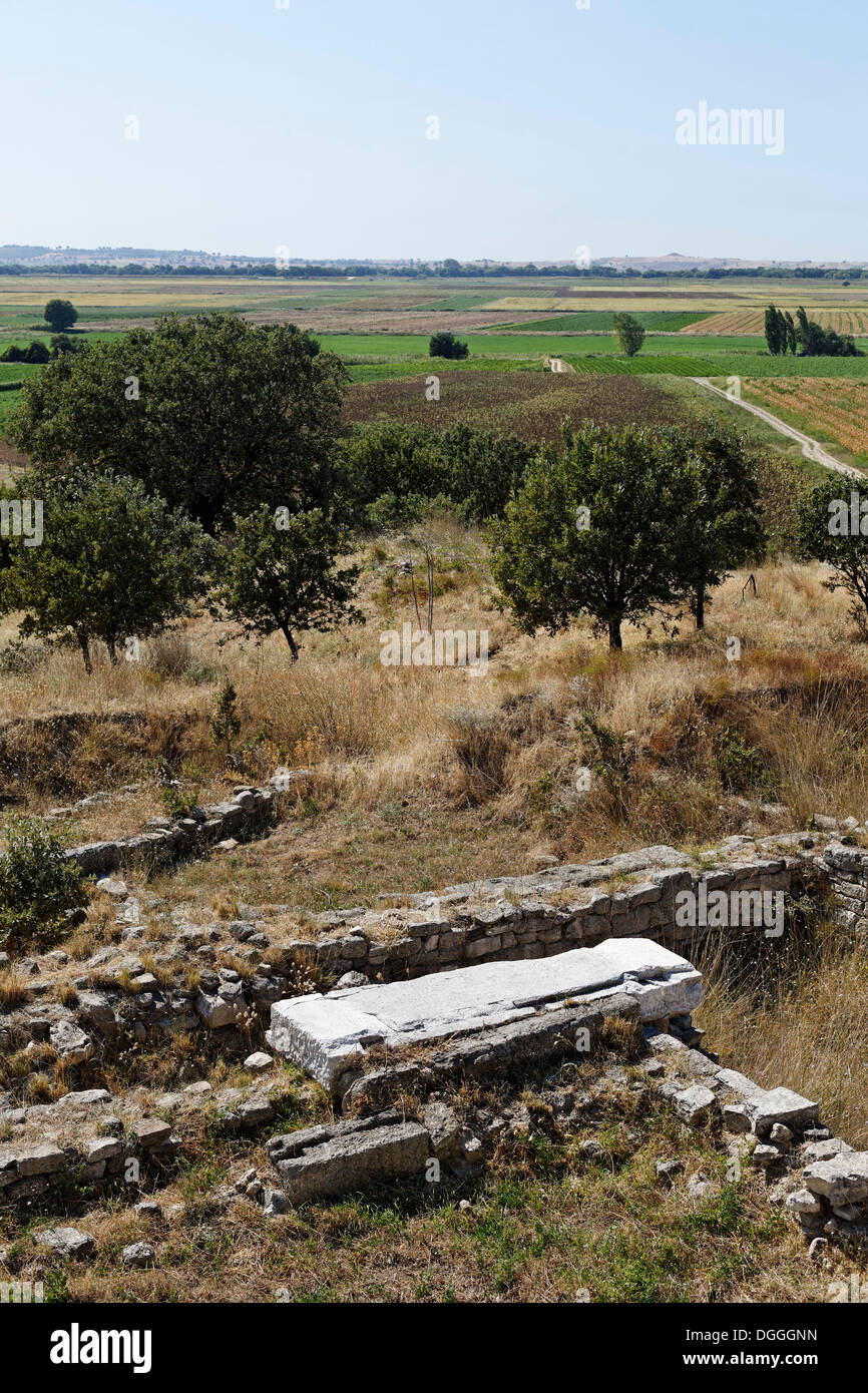 Ruins of Troy, Truva, Canakkale, Marmara, Turkey, Asia Stock Photo - Alamy