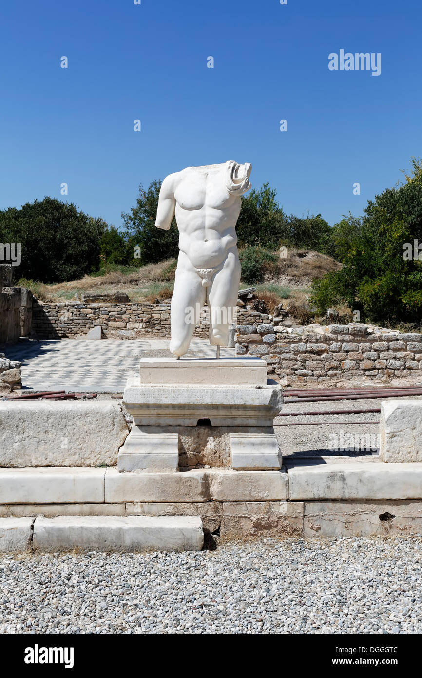 Statue, torso without a head, Aphrodisias, Geyre, Karacasu, Aydin ...