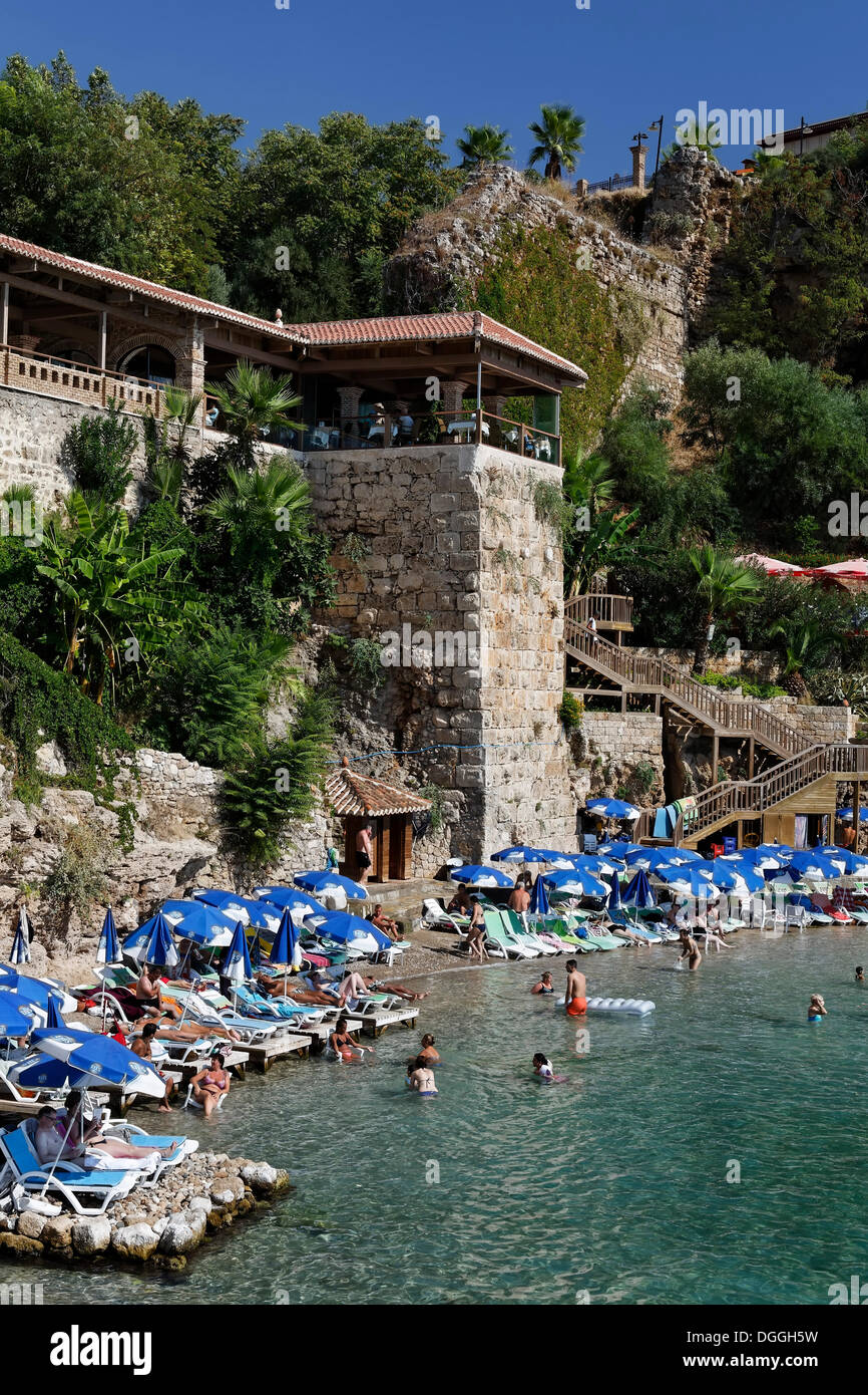 Bathing bay in Antalya, Turkish Riviera, Turkey, Asia Stock Photo - Alamy