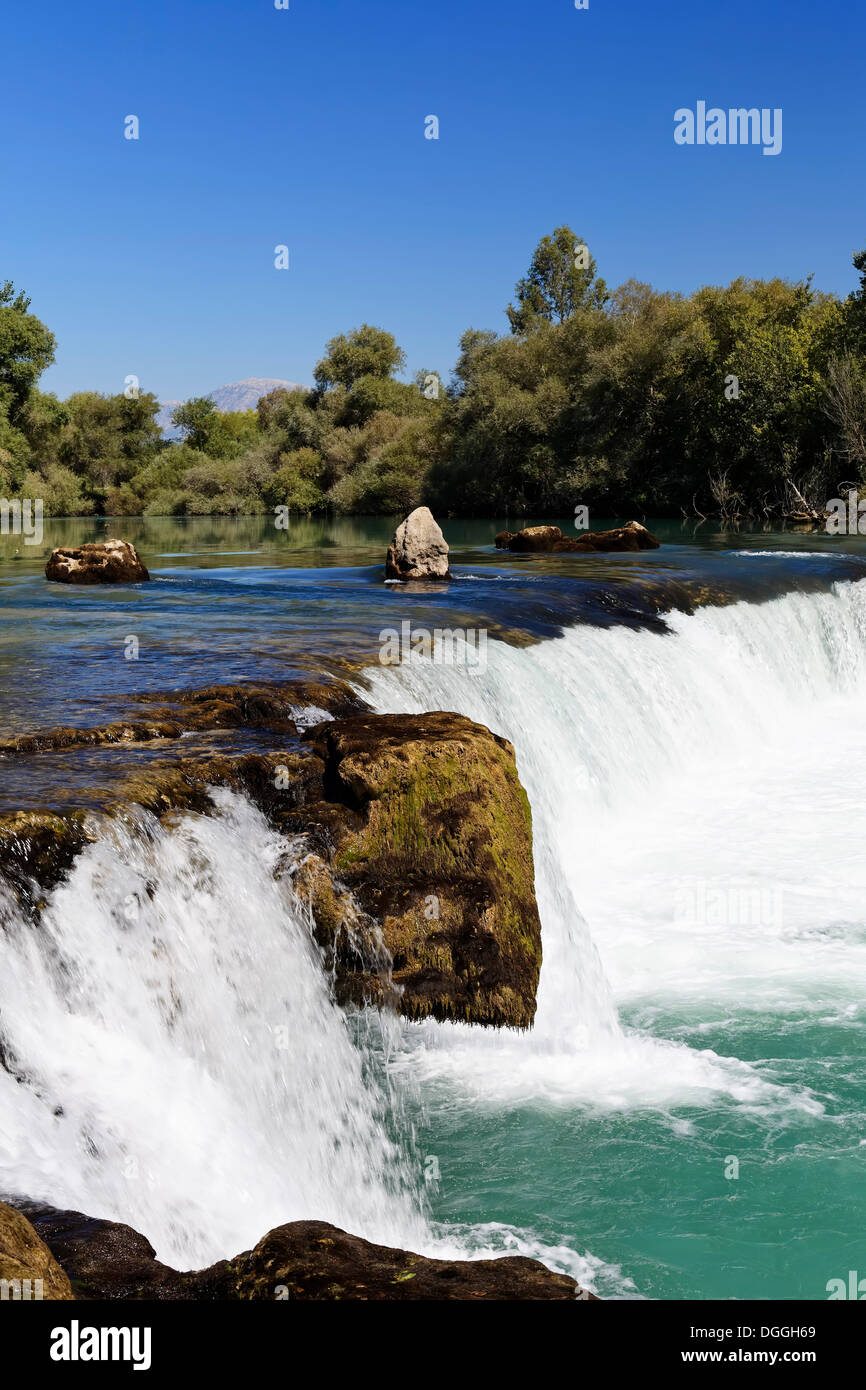Waterfall on the Manavgat River in the town of Manavgat, Antalya ...