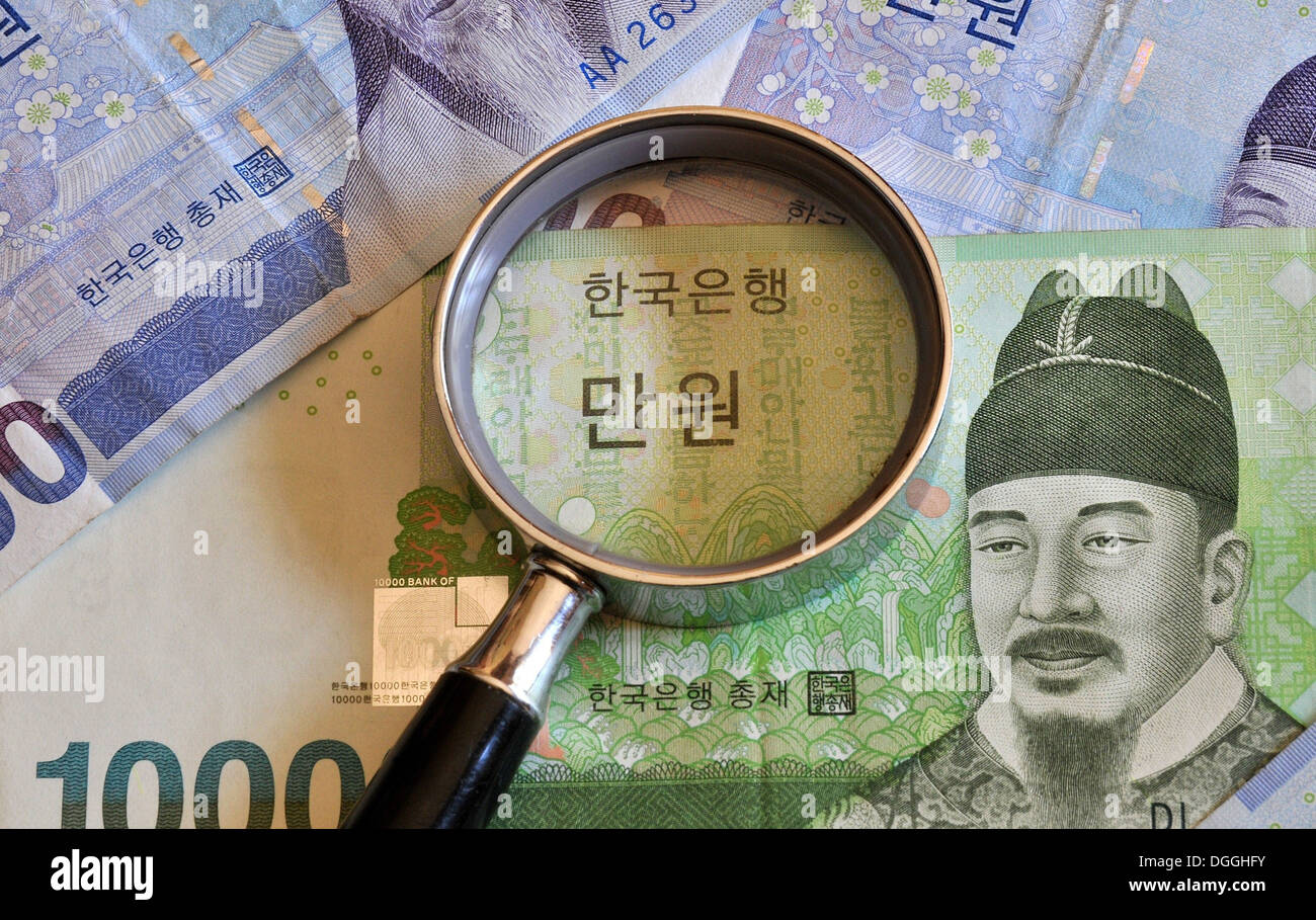 1000 korean won hi-res stock photography and images - Alamy