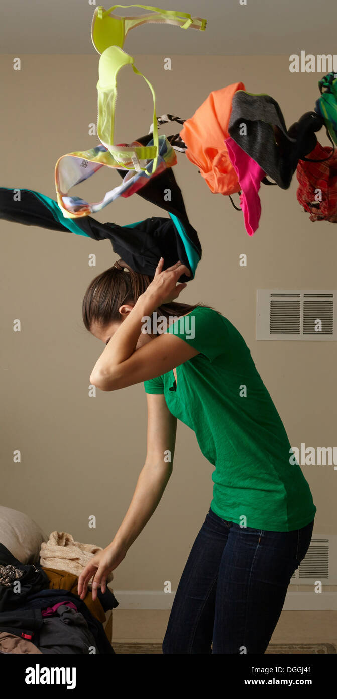 Frantic woman hi-res stock photography and images - Alamy