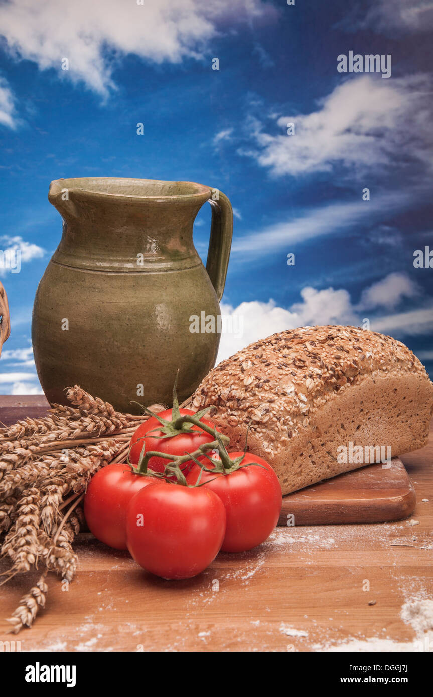 Traditional country food Stock Photo - Alamy
