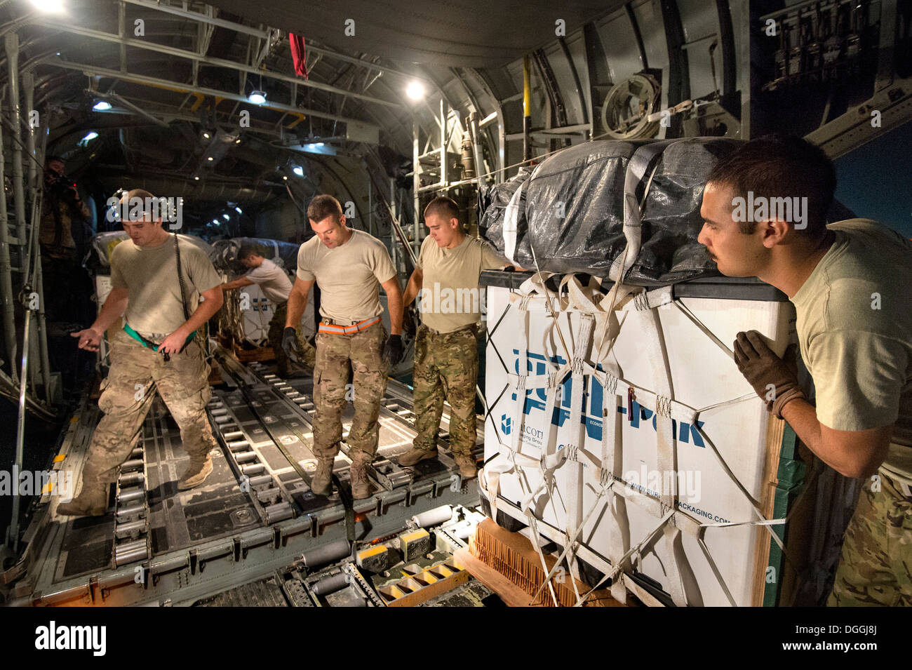 Loadmasters and crew chiefs from the 774th Expeditionary Airlift ...