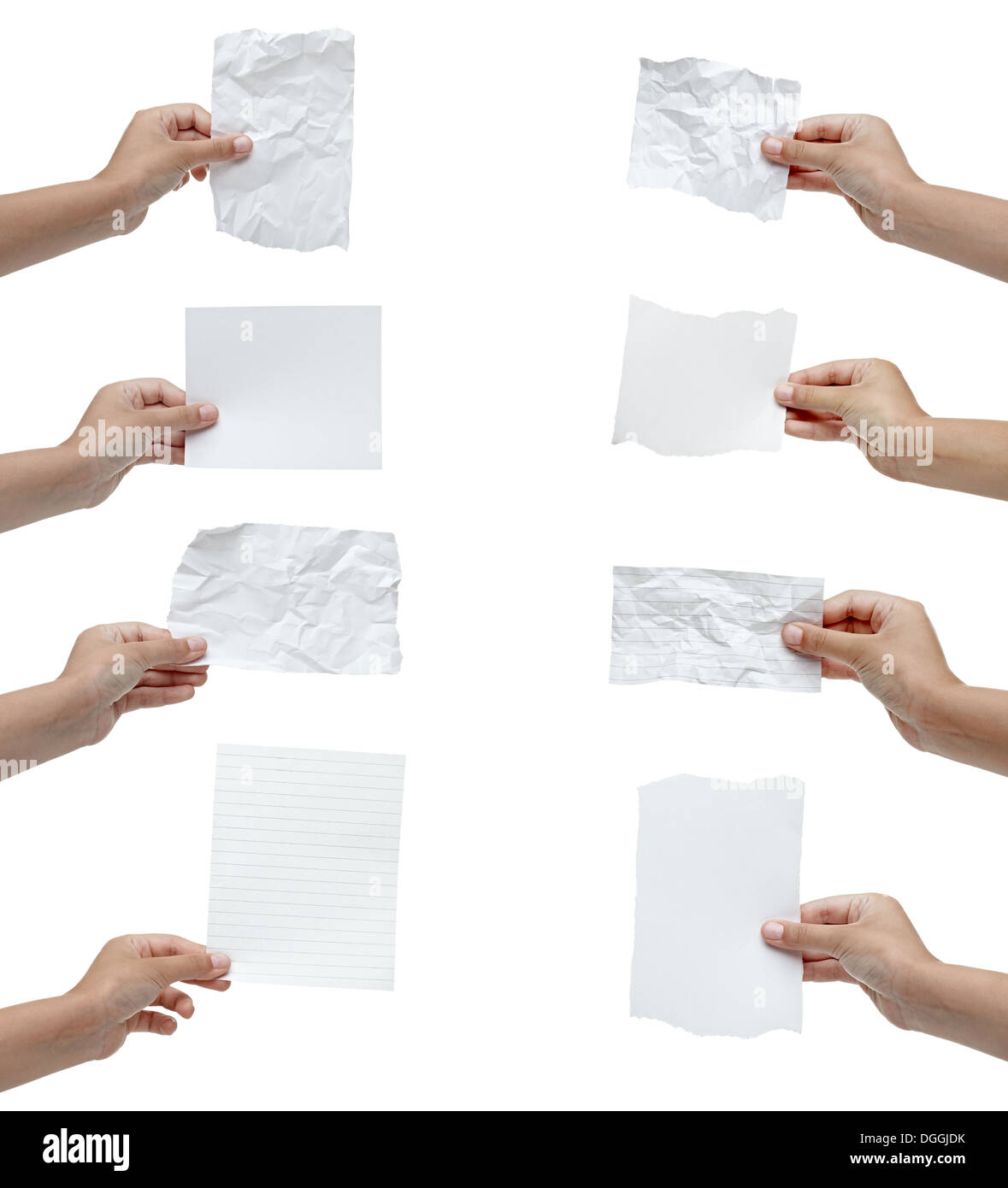 hand holding a note Stock Photo - Alamy