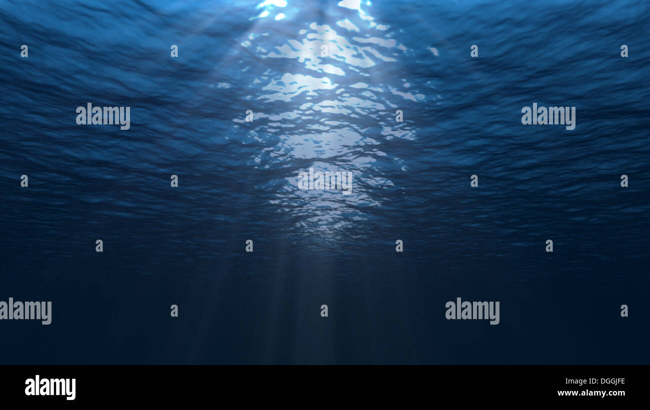 Underwater deep blue sea Stock Photo - Alamy