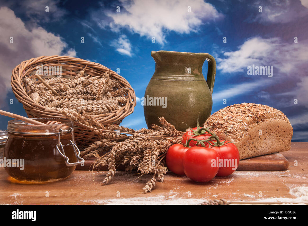 Traditional country food Stock Photo - Alamy