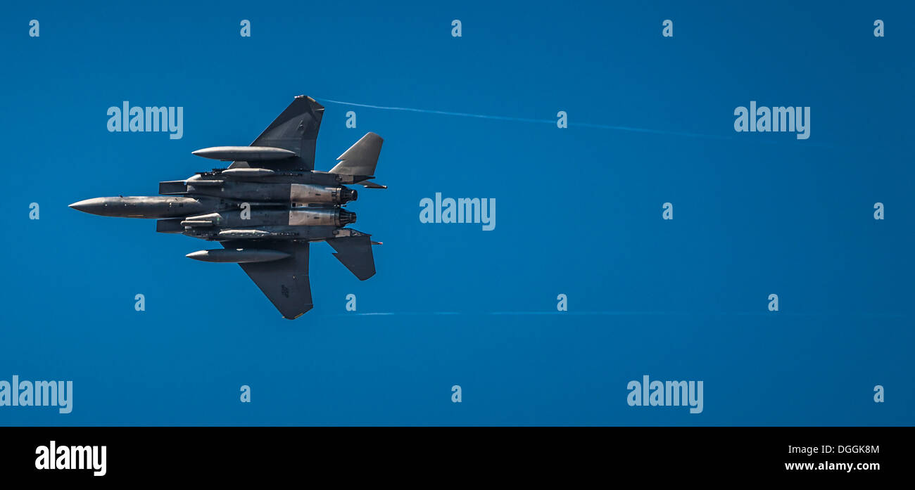 A U.S. Air Force F-15E Strike Eagle from the 389th Fighter Squadron ...