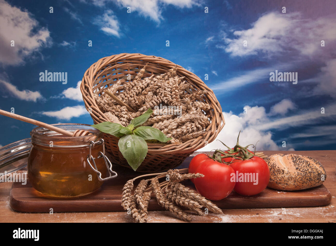 Traditional country food Stock Photo - Alamy