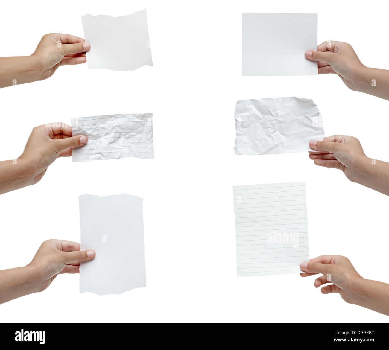 hand holding a note Stock Photo - Alamy