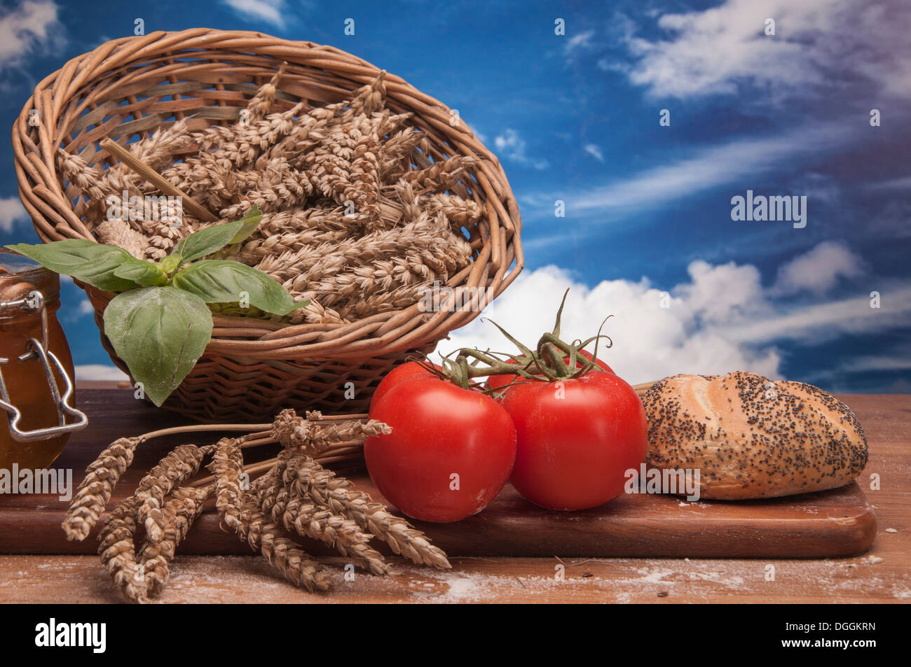 Traditional country food Stock Photo - Alamy
