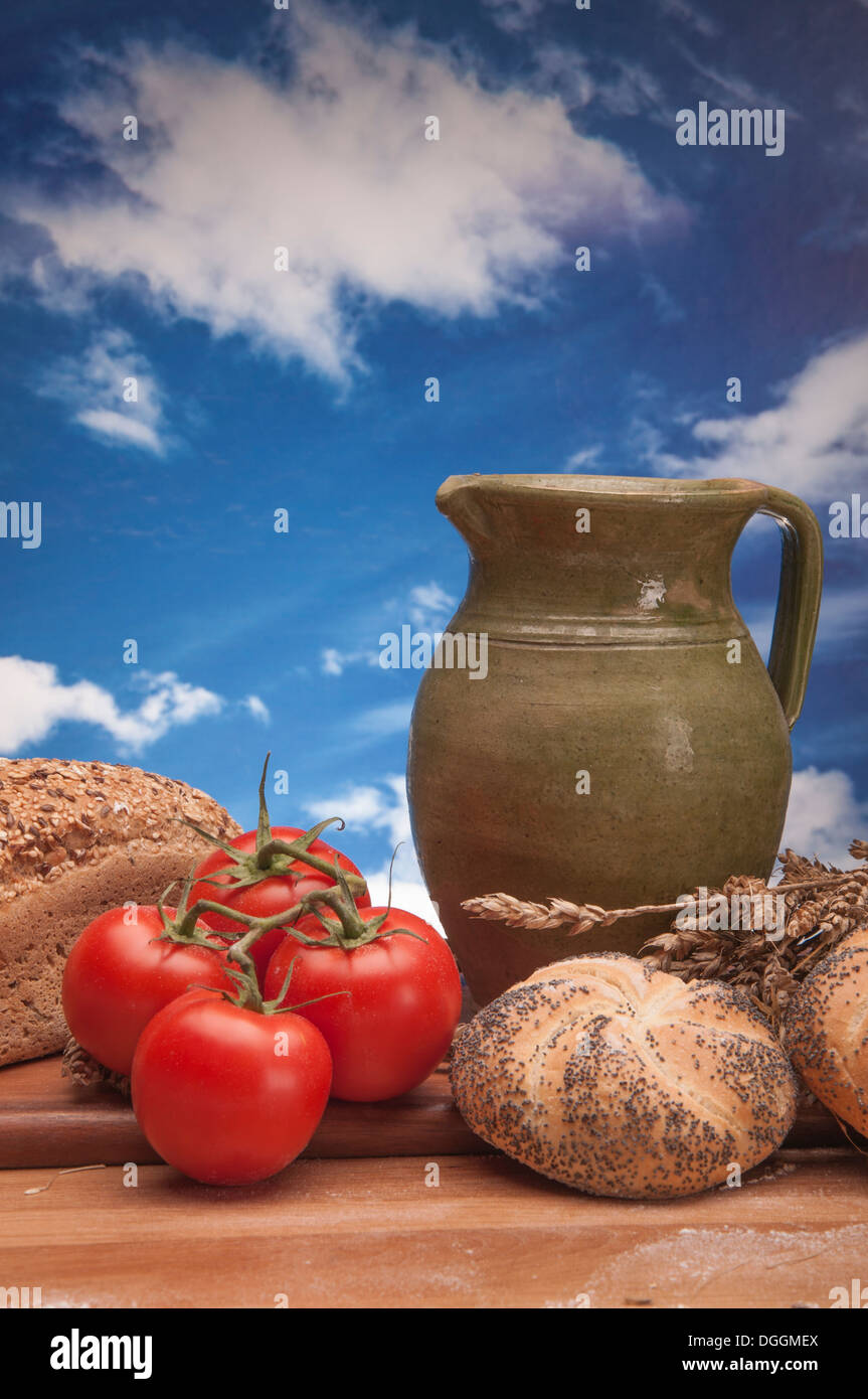 Traditional country food Stock Photo - Alamy