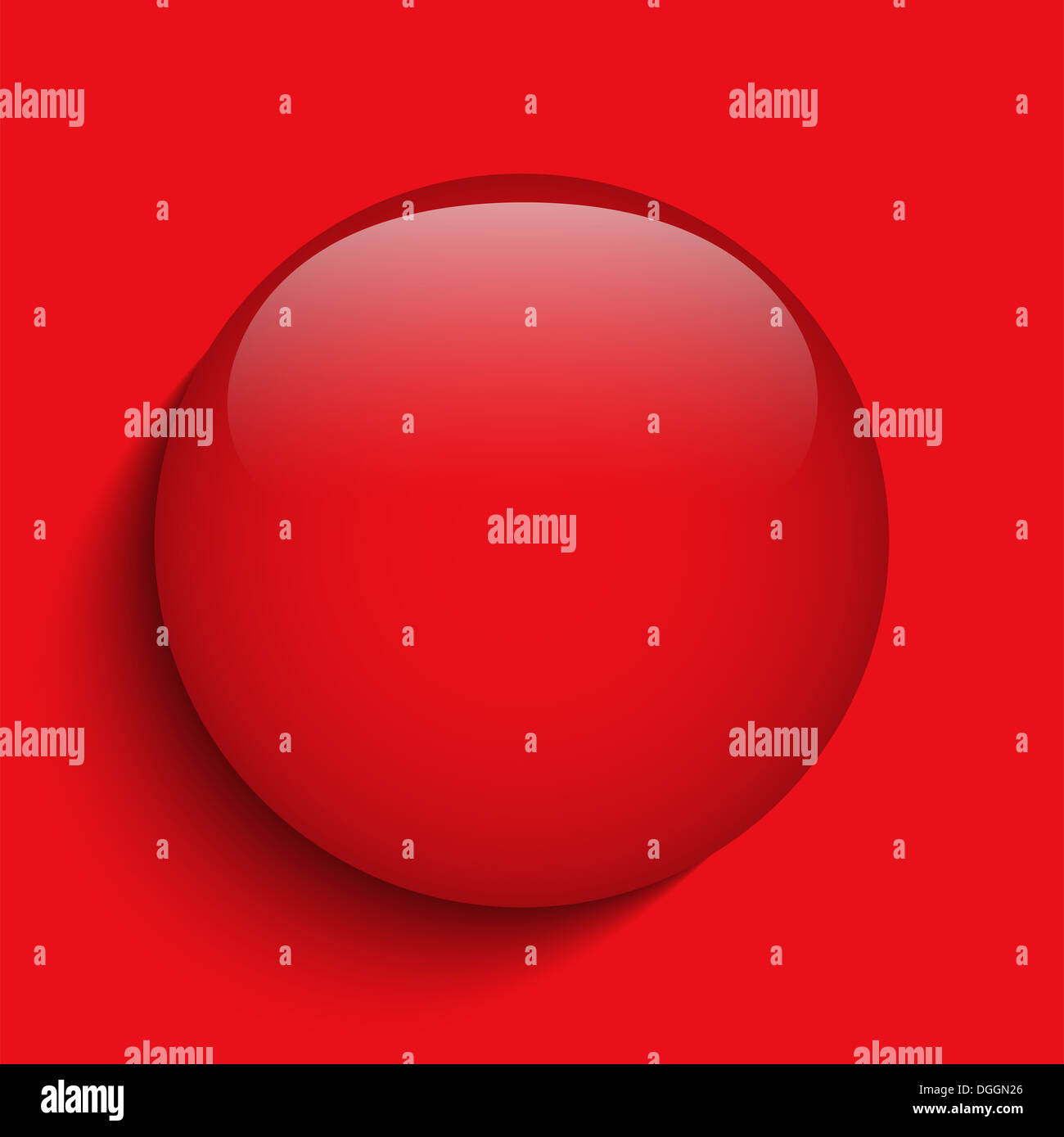Vector - Red Alert Glass Circle Button on Red Background Stock Photo ...