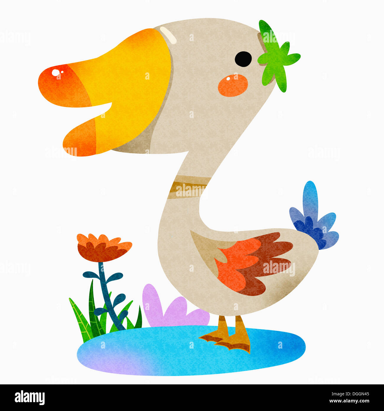 an illustration of a duck Stock Photo - Alamy