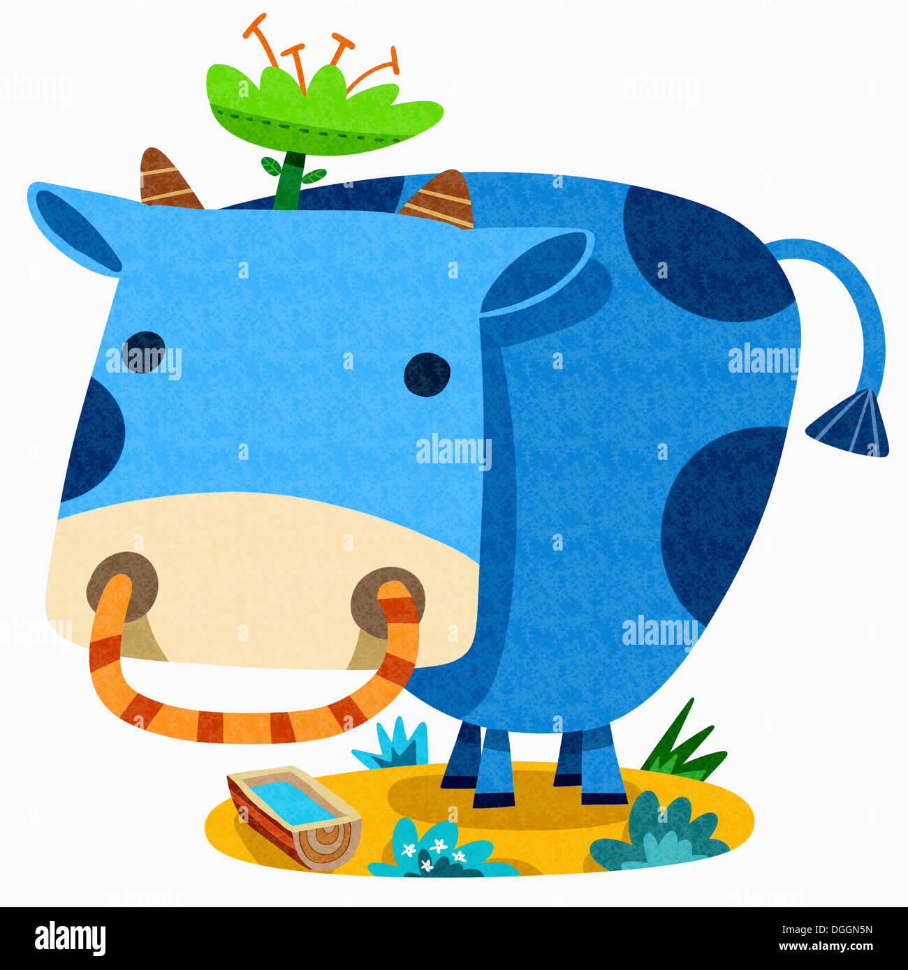 an illustration of a bull Stock Photo - Alamy