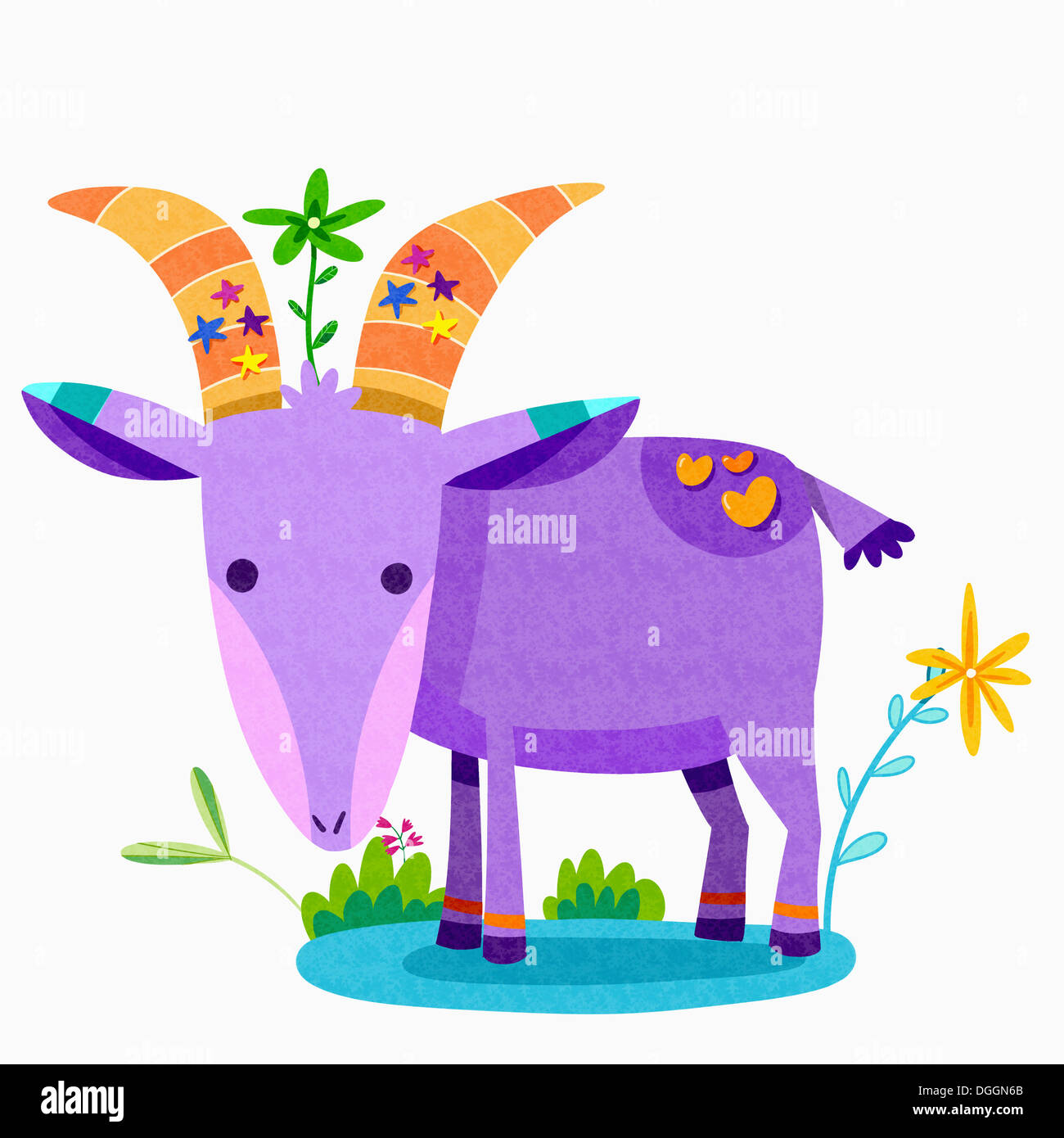 Goat behavior Cut Out Stock Images & Pictures - Alamy