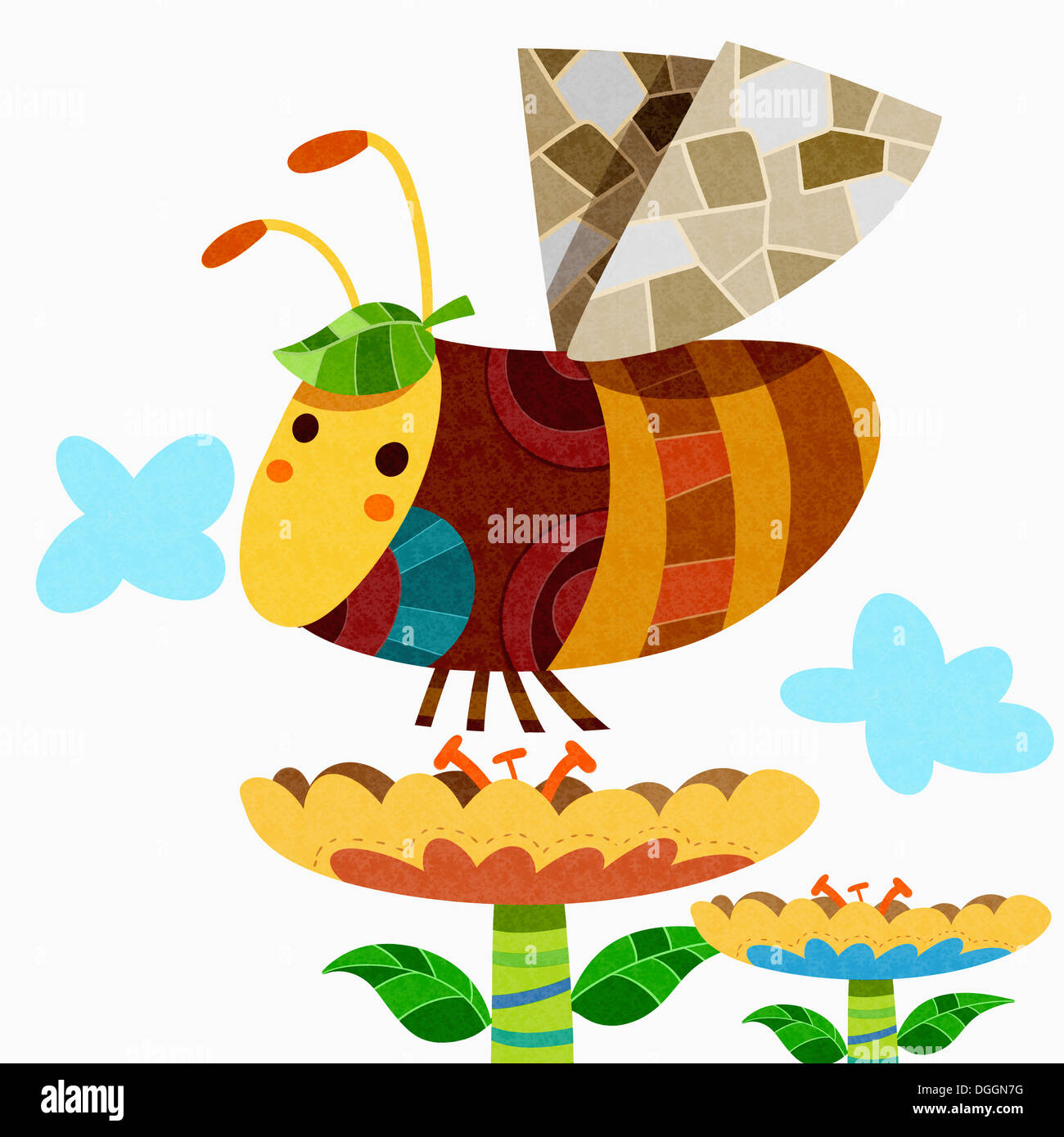 an illustration of a bee Stock Photo - Alamy