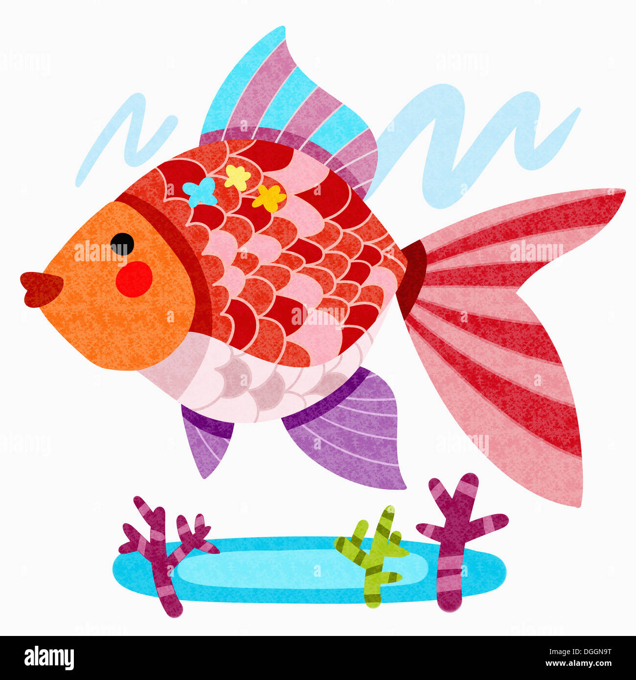 an illustration of a fish Stock Photo - Alamy