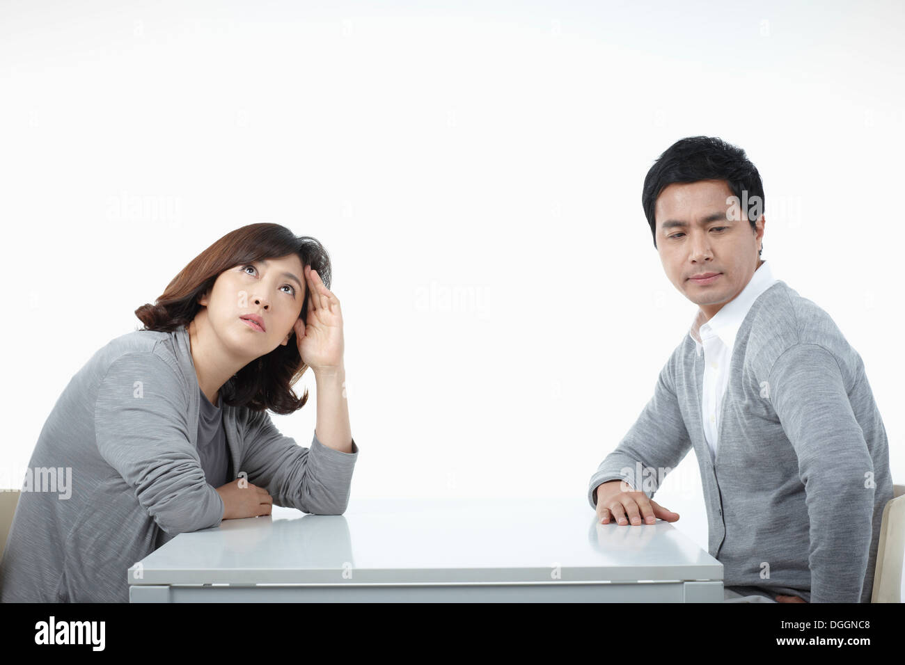 Two people arguing in a group hi-res stock photography and images - Alamy