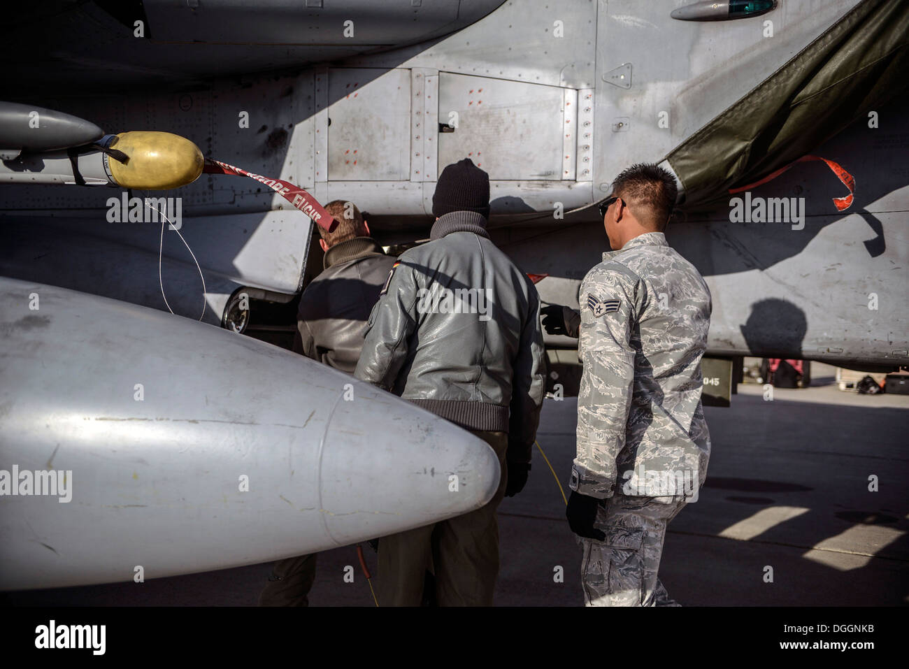 German Air Force crewchiefs and a U.S. Air Force 366th Logistics ...