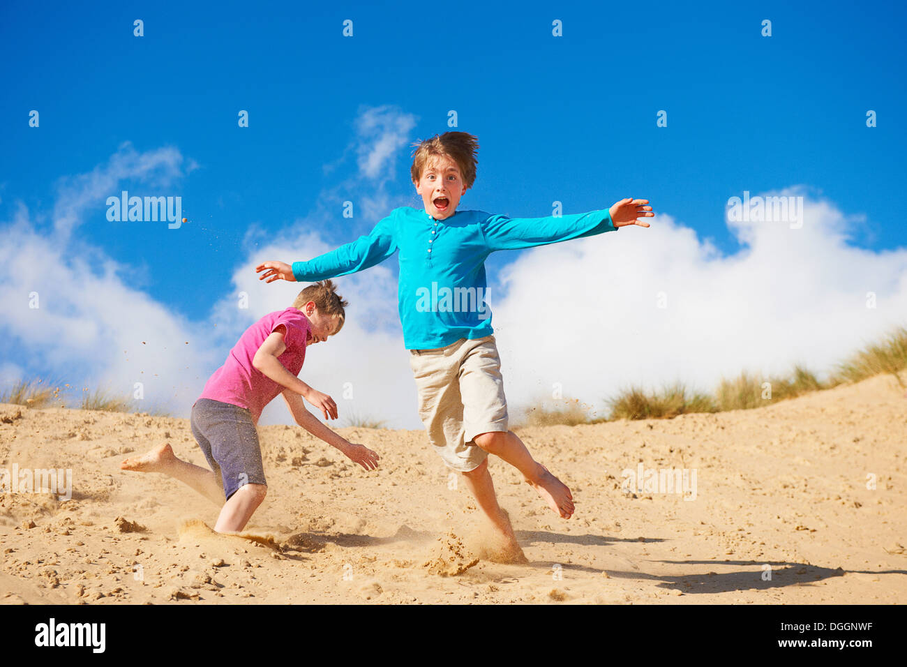 Boy Running Down The Beach High Resolution Stock Photography and Images ...