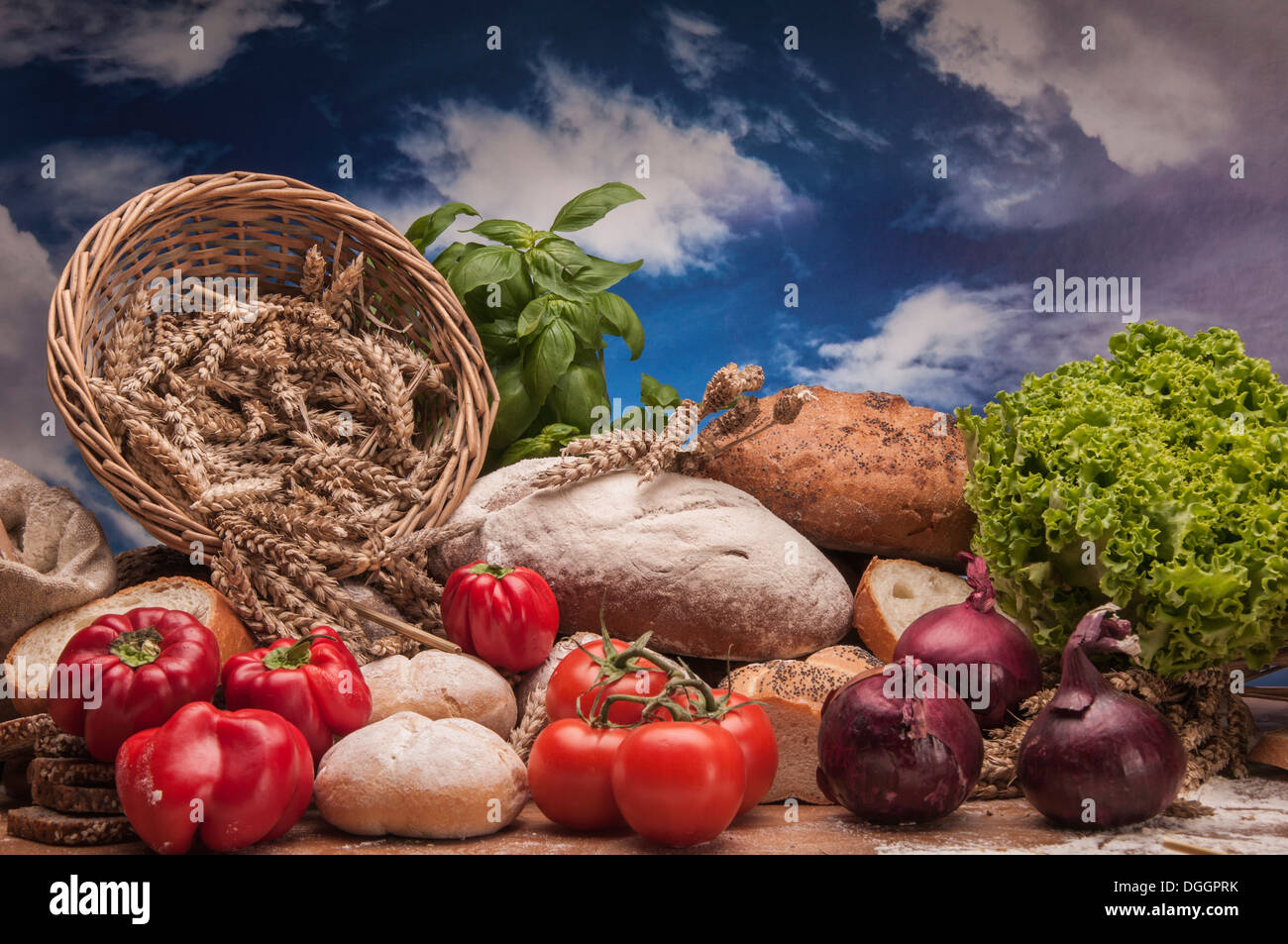 Traditional country food Stock Photo - Alamy