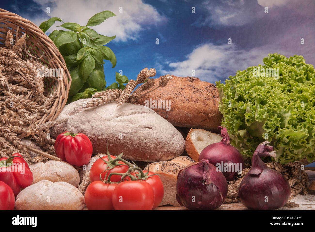 Traditional country food Stock Photo - Alamy