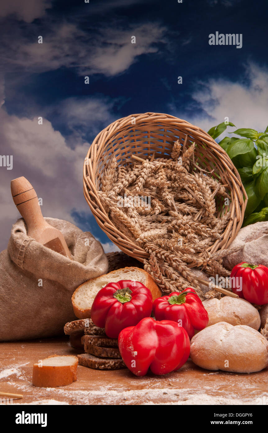 Traditional country food Stock Photo - Alamy